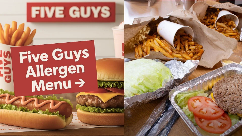 Five Guys Allergen Menu & Gluten Free Options 2026